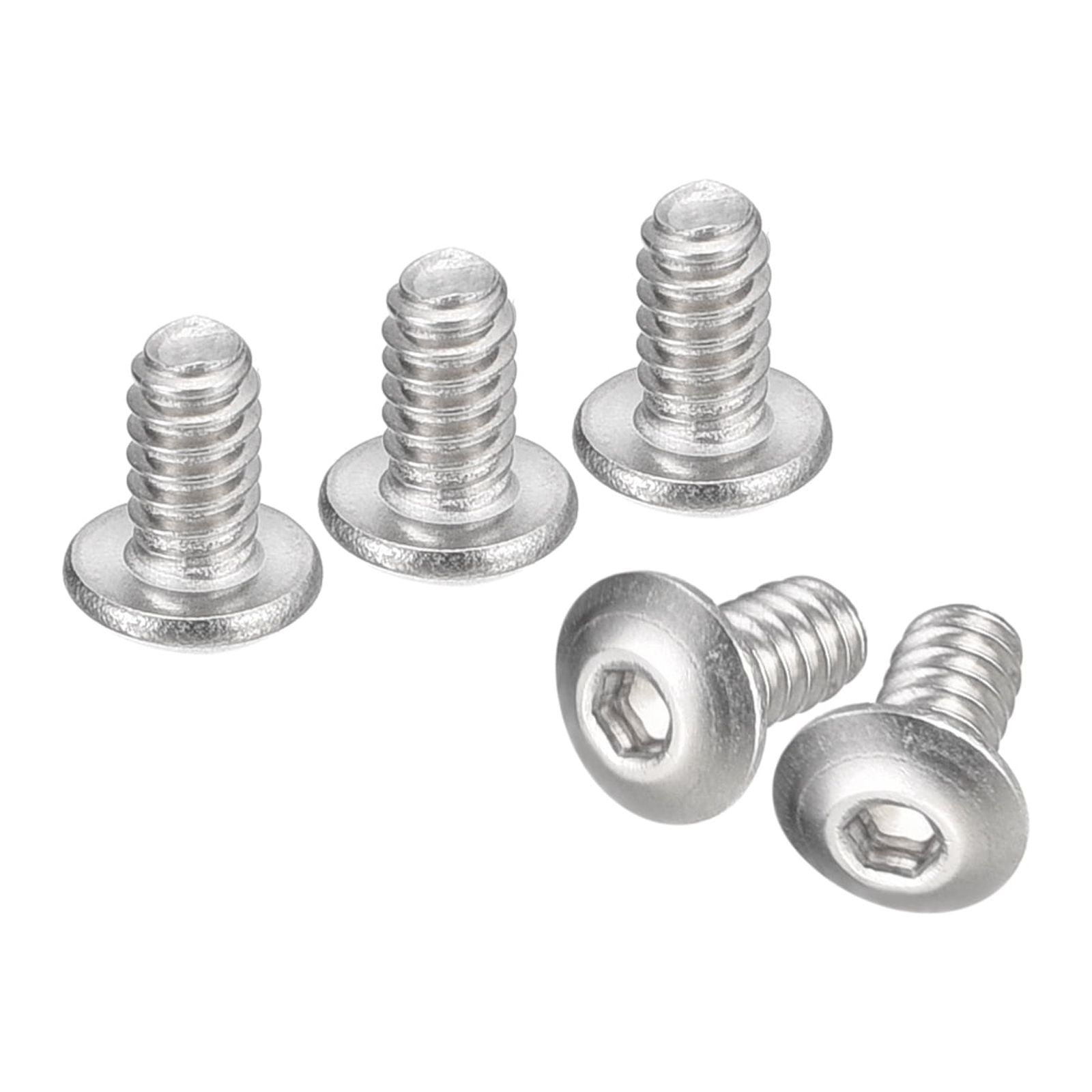 #4-40x3/16" Button Head Socket Cap Screws, 50 Pack 304 Stainless Steel ...