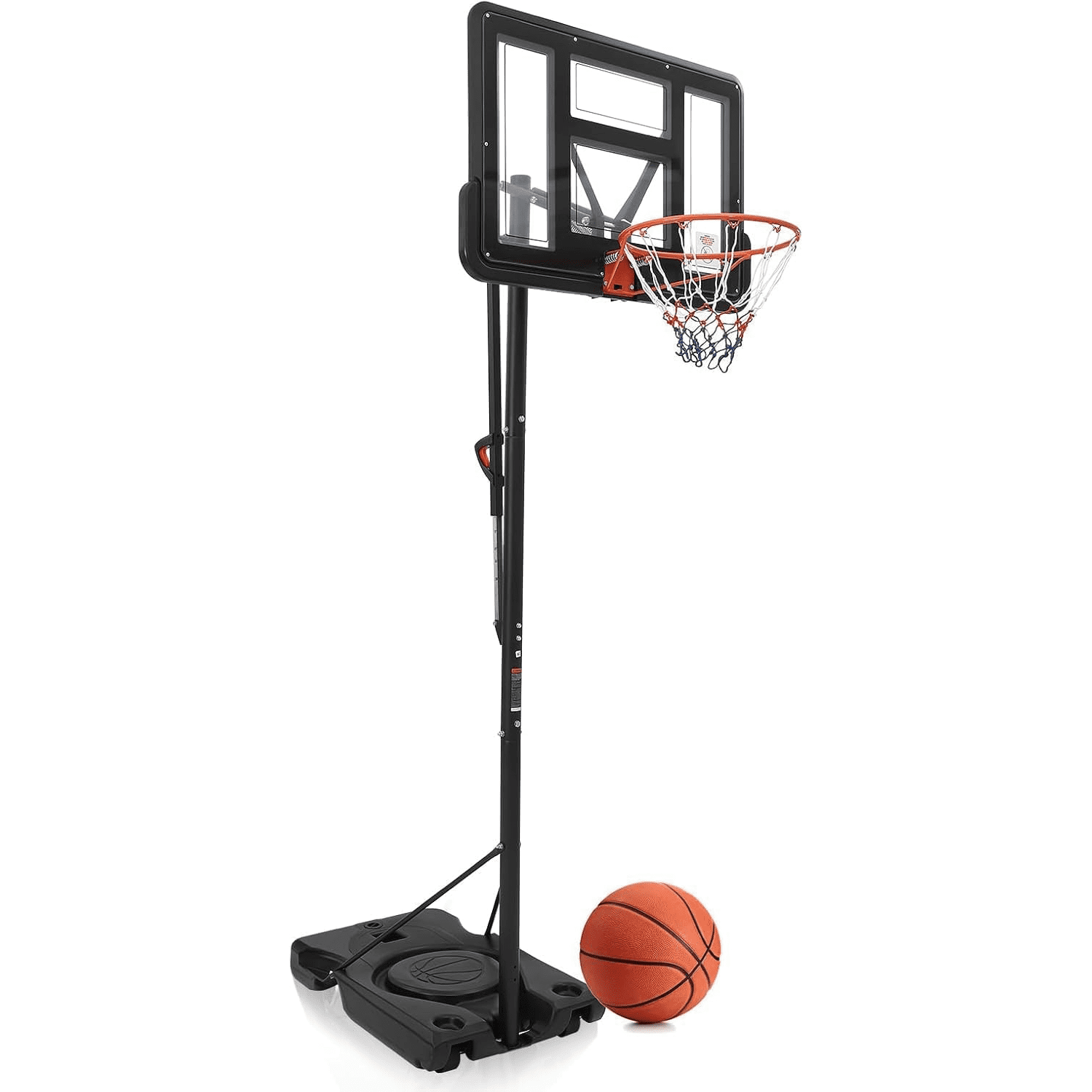 4.43-10ft Adjustable Height Portable Basketball Hoop Outdoor for Kids ...