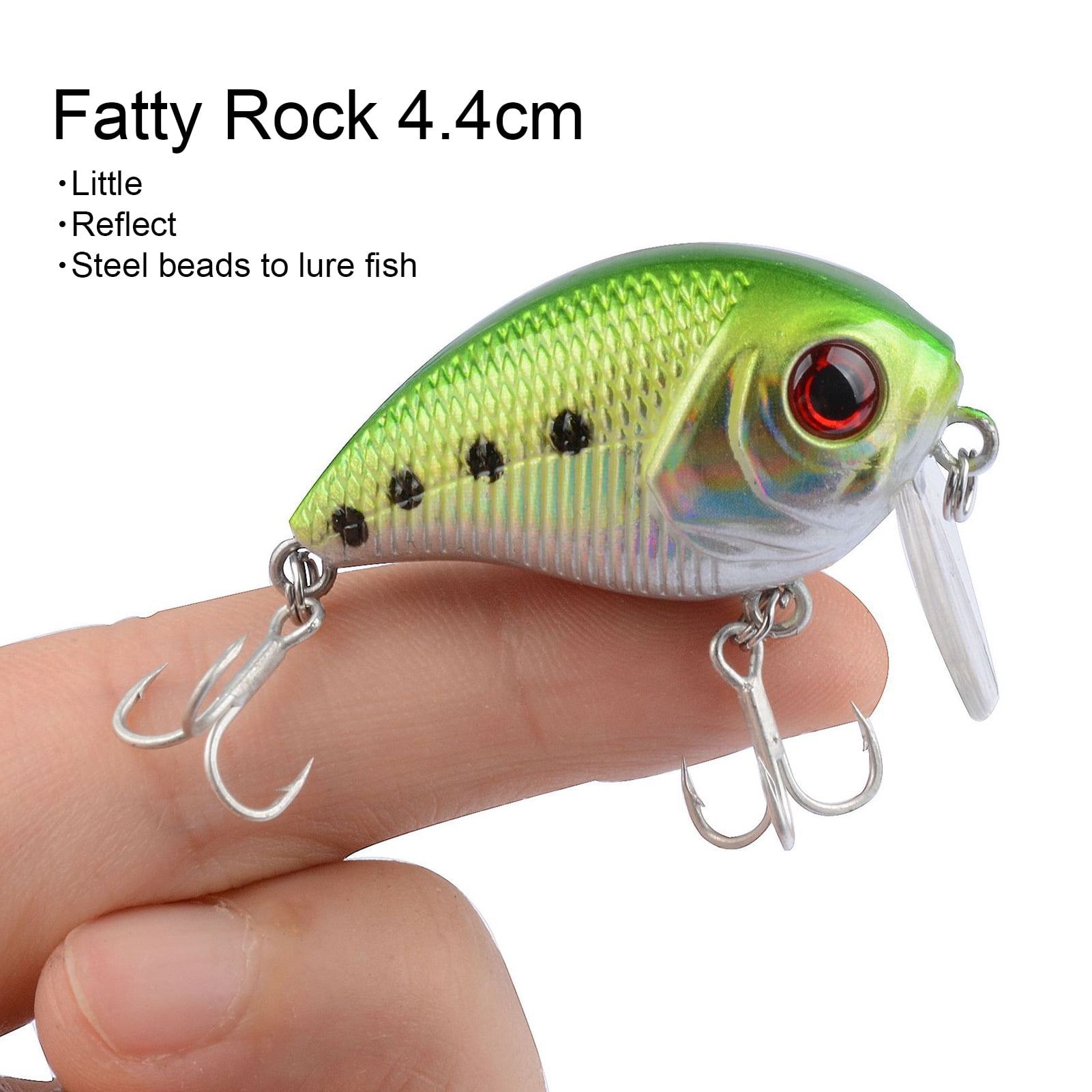 4.4cm/6g Bionic Bait Sharp Hook Simulation Realistic Reflective Angling ...