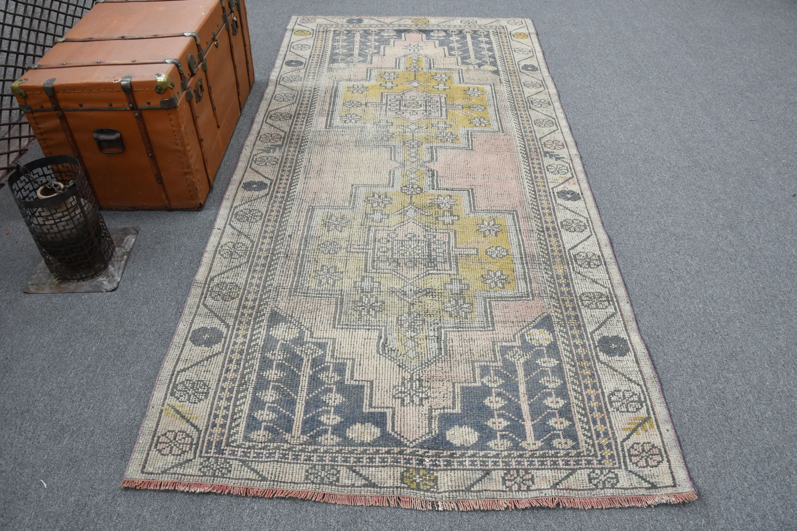 4.4x9 ft Area Rug, Oushak Rug, Vintage Rug, Rugs For Nursery, Red ...