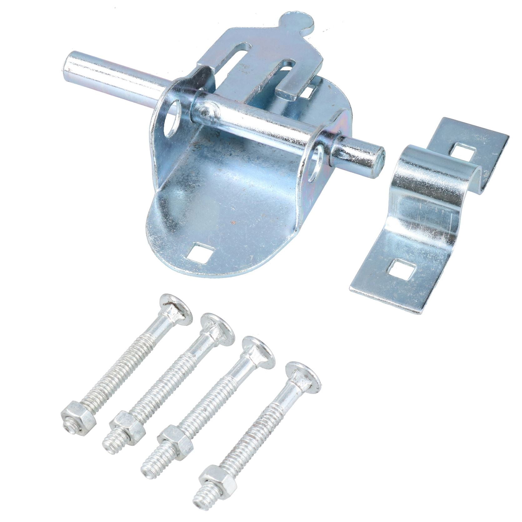 4.5" (115mm) Galvanised Oval Pad Bolt Sliding Lock Gate Shed Door ...