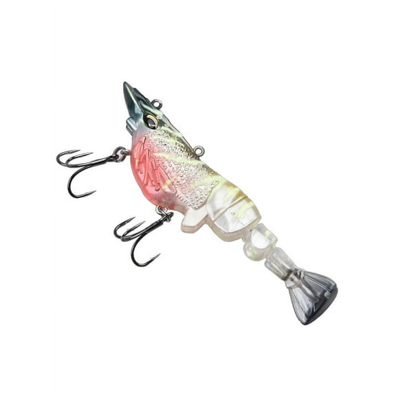 4.5/12/21G Multi-Section Soft Shrimp Sinking Artificial Prawn With Hook Swimbait - Walmart.com