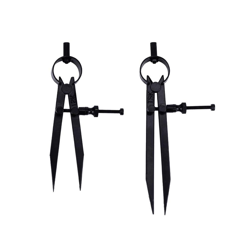 4.5"/ 5.3" Adjustable Lockable Divider Wing Leather Compass Dividers ...