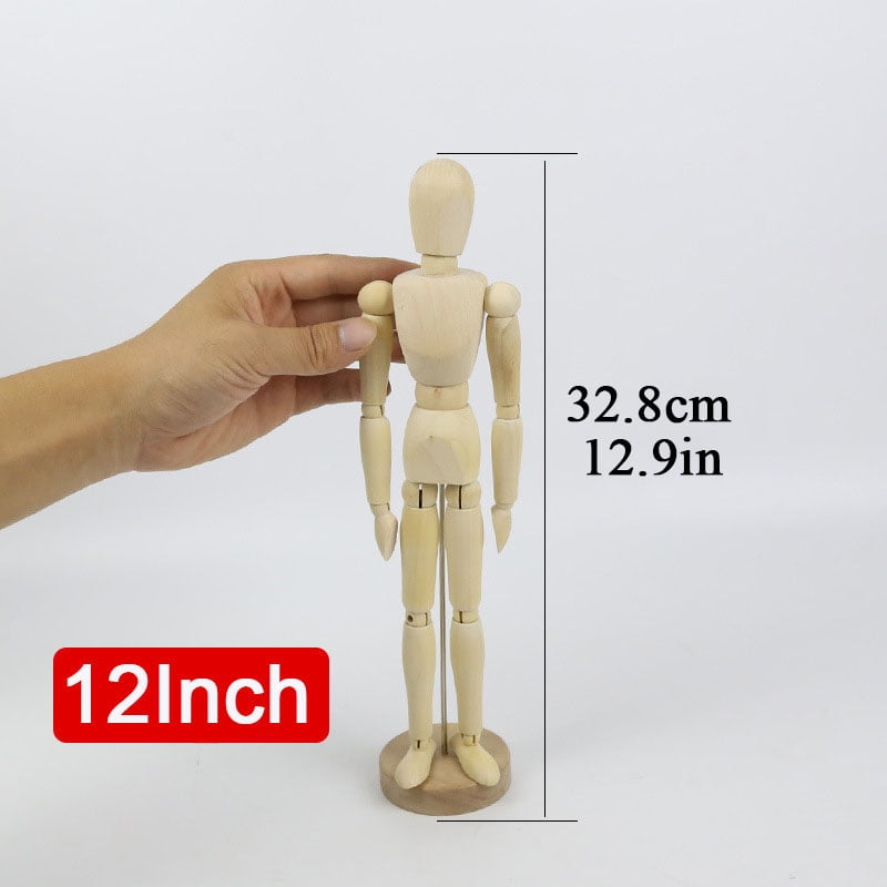 4.5/5.5/8/12/ Inch Wood Manikin Puppet Wooden Mannequin with Stand ...