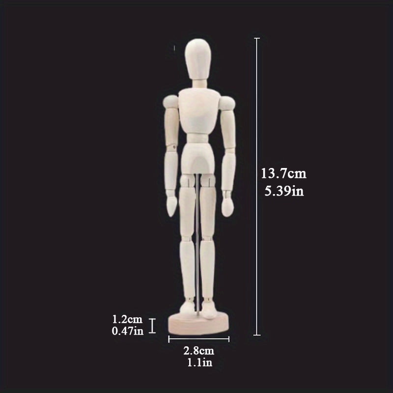 4.5/5.5/8/12/ Inch Wood Manikin Puppet Wooden Mannequin with Stand ...