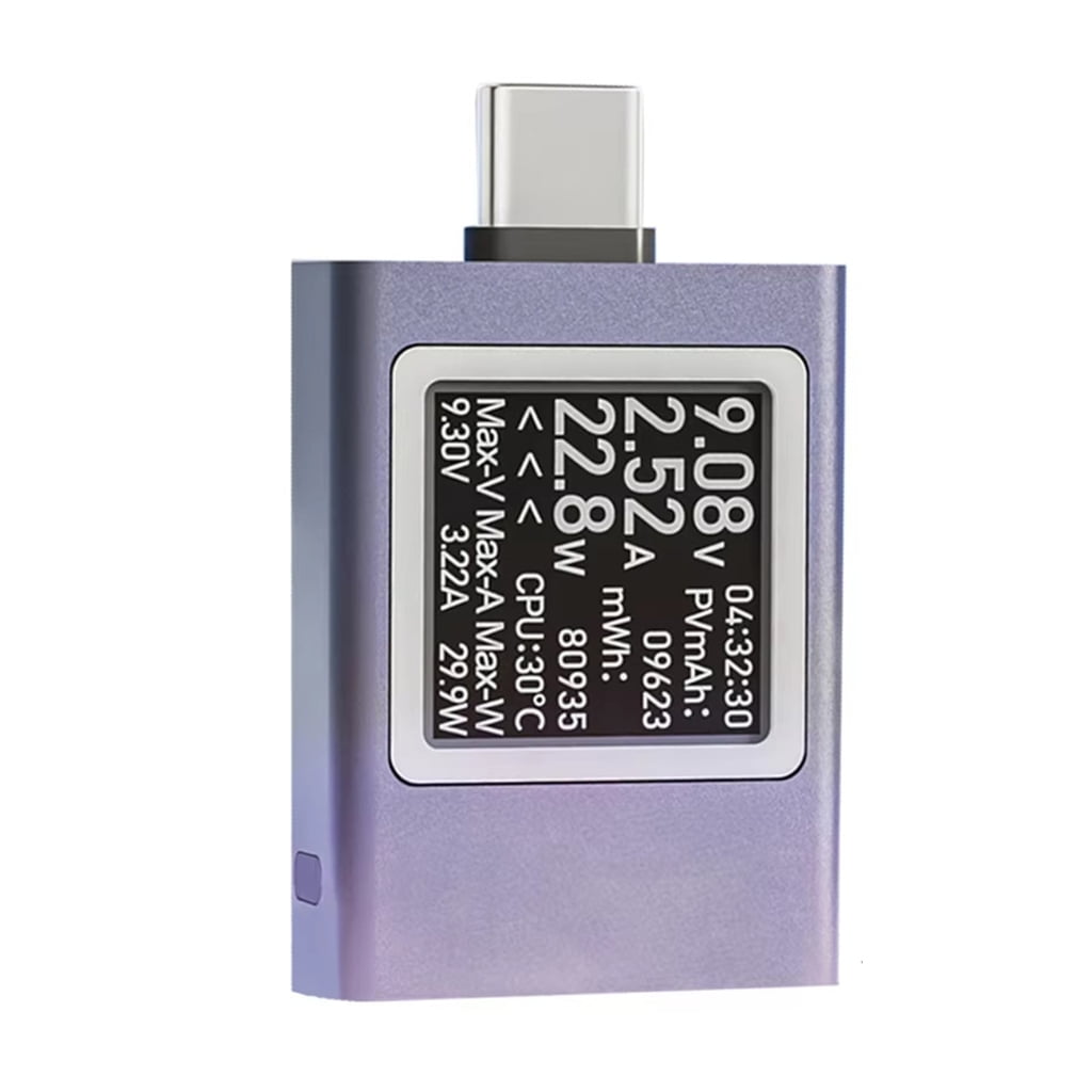 4.5-50V 0-12A Digital Multimeter Type-C Tester Meter Type-C Interface ...