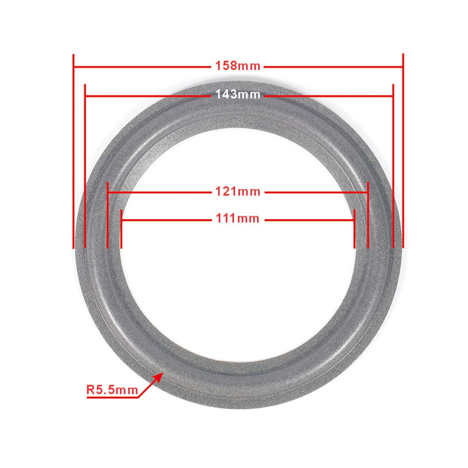 4/5/6.5/8/10/12inch Speaker Foam Surround Subwoofer Woofer Circle Foam ...