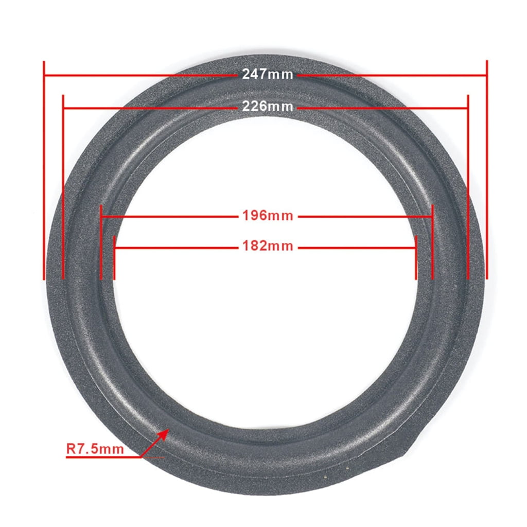 4/5/6.5/8/10/12inch Speaker Foam Surround Subwoofer Woofer Circle Rim ...