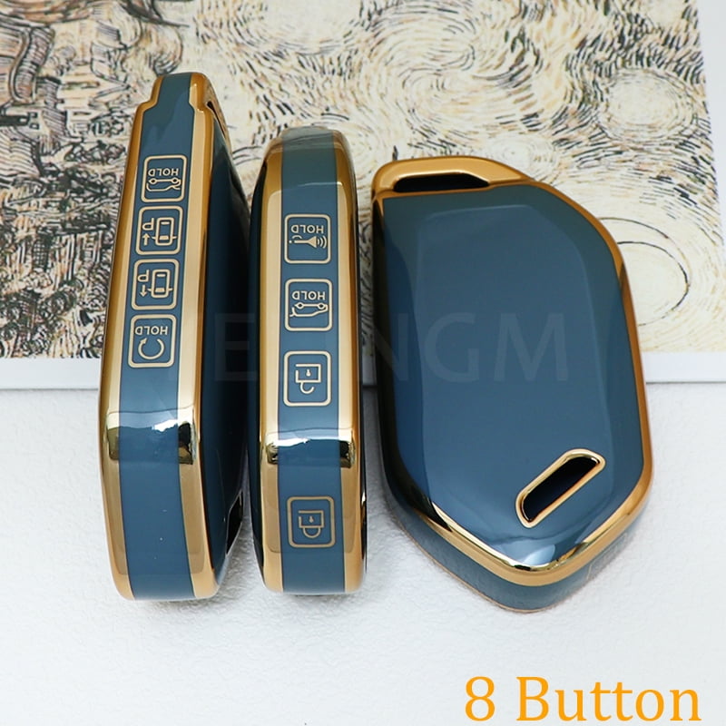 4/5/6/7/8/9 Bottons Car Smart Remote Key Case Cover for Kia Carnival ...