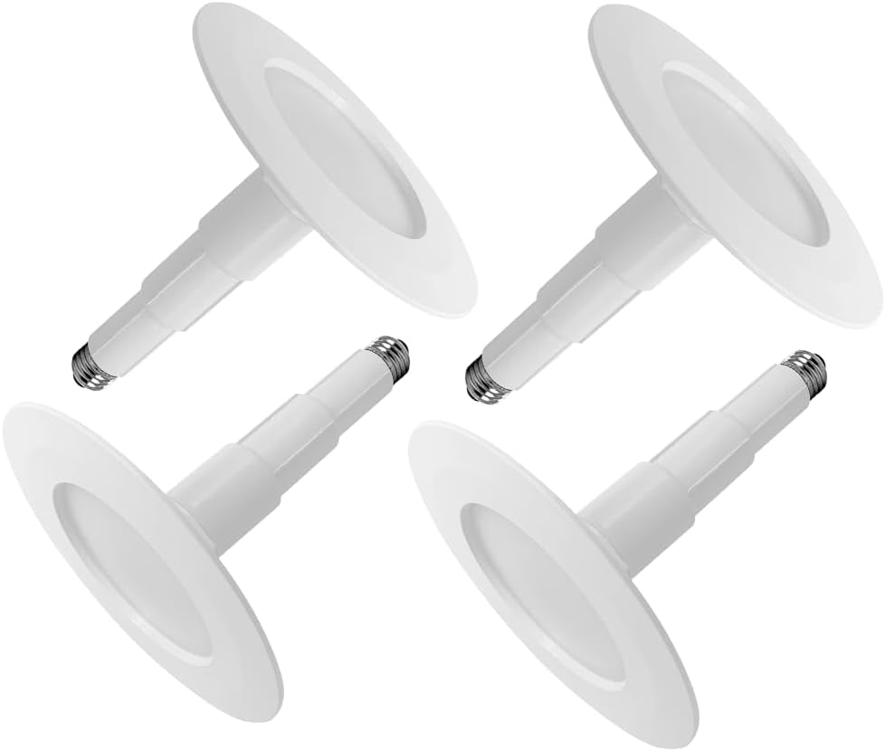 4- 5/6" Can Lights Recessed Lighting,12W=60W,2700K SoftWhite,800 Lumens ...