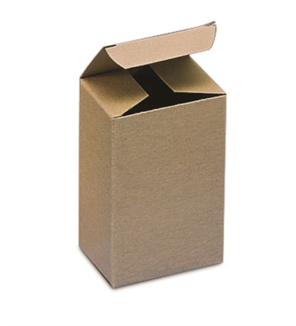 4 5/8" x 2 3/8" x 7 5/16" Kraft Reverse Tuck Folding Cartons – 24 pt ...