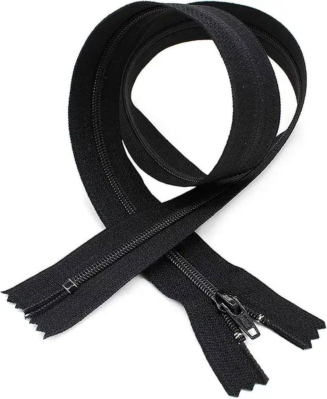 #4.5 Black Closed Bottom Slipcover & Upholstery YKK Zipper - Color ...