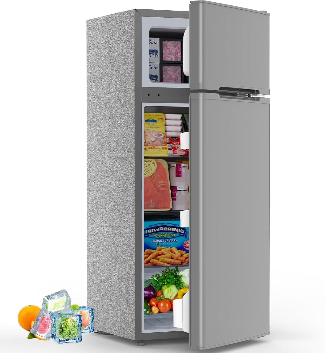 4.5 Cu.Ft Mini Fridge with Freezer, 2 Door Compact Refrigerator, Small ...