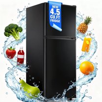 3.5 Cu.Ft Mini Fridge Freezer, 2 Door Small Refrigerator, 7 Level ...