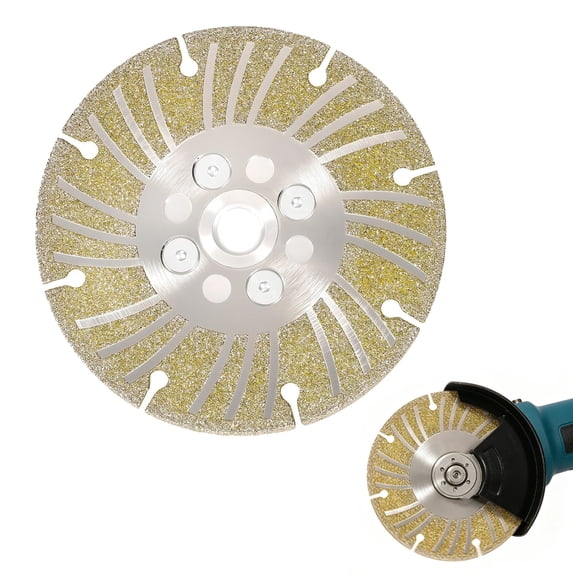 4.5" Diamond Grinding Wheel – 2-in-1 Dual-Side Electroplated Blade for ...