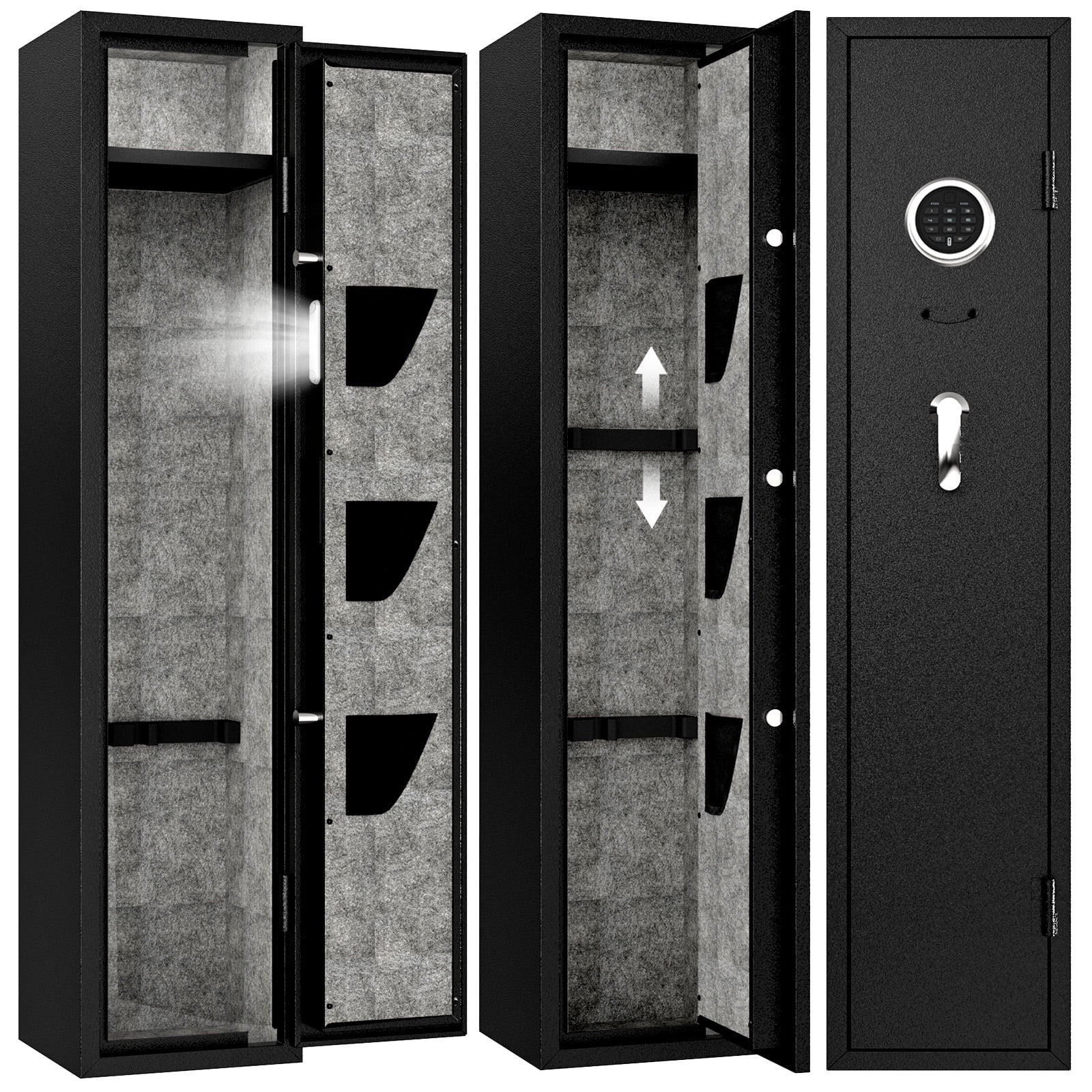 4-5 Digital Rifle Gun Safe,Gun Cabinet with Upgraded Digital Panel and ...