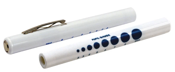 4.5" Disposable Led Pen Flashlight Torch Pupil Gauge Survival First Aid ...