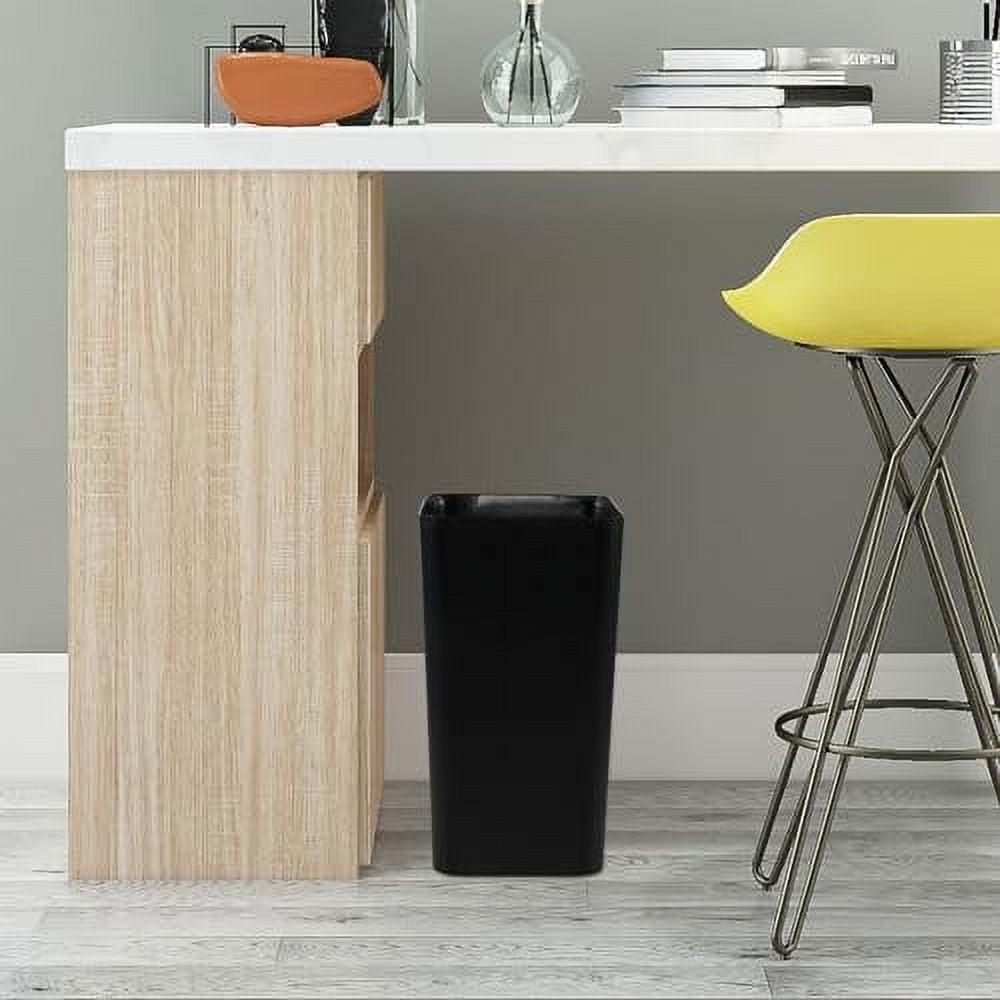 4.5 Gallon 3 Pack Rectangular Plastic Wastebasket, Small Garbage Bin ...