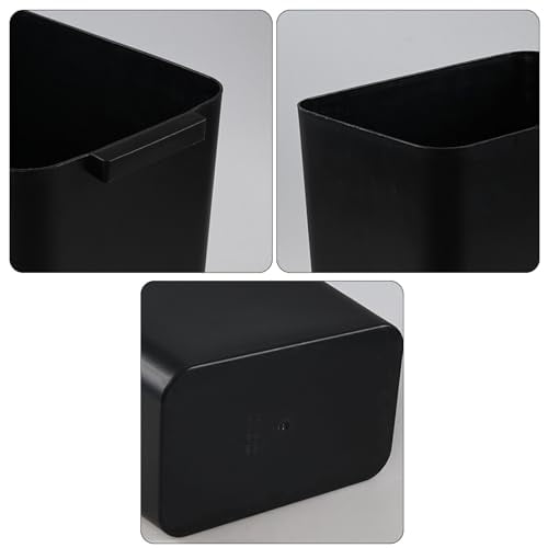 4.5 Gallon Black Plastic Small Trash Can, Slim Waste Basket for ...