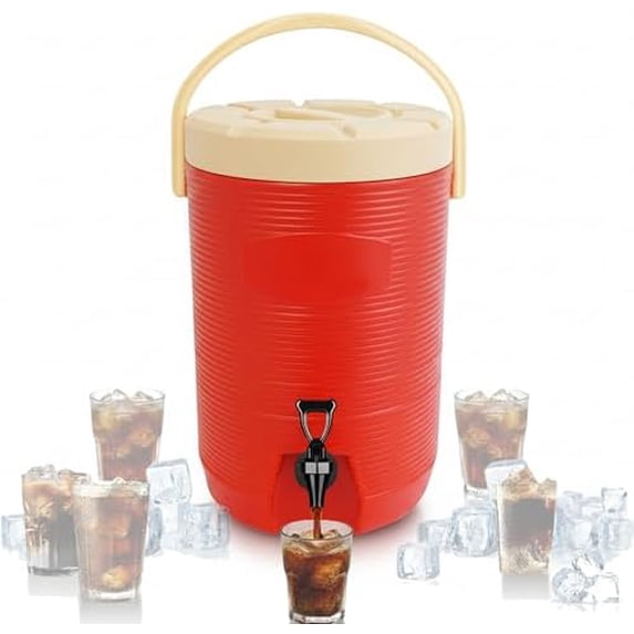 4.5 Gallon Hot & Cold Drink Dispenser, Stainless Steel Insulated ...