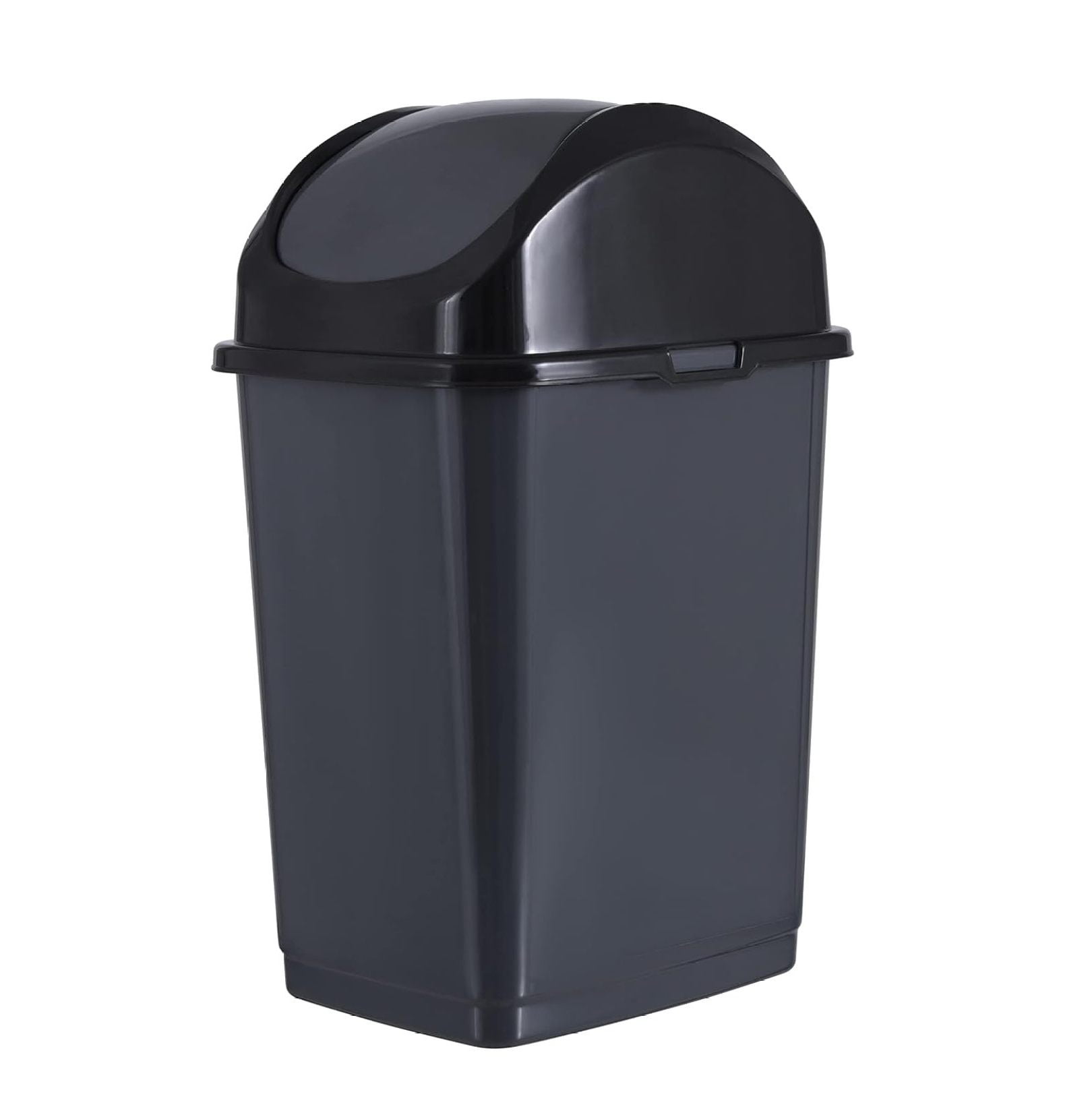 4.5 Gallon Slim Trash Can with Swing Lid - Compact Waste Bin for Under ...