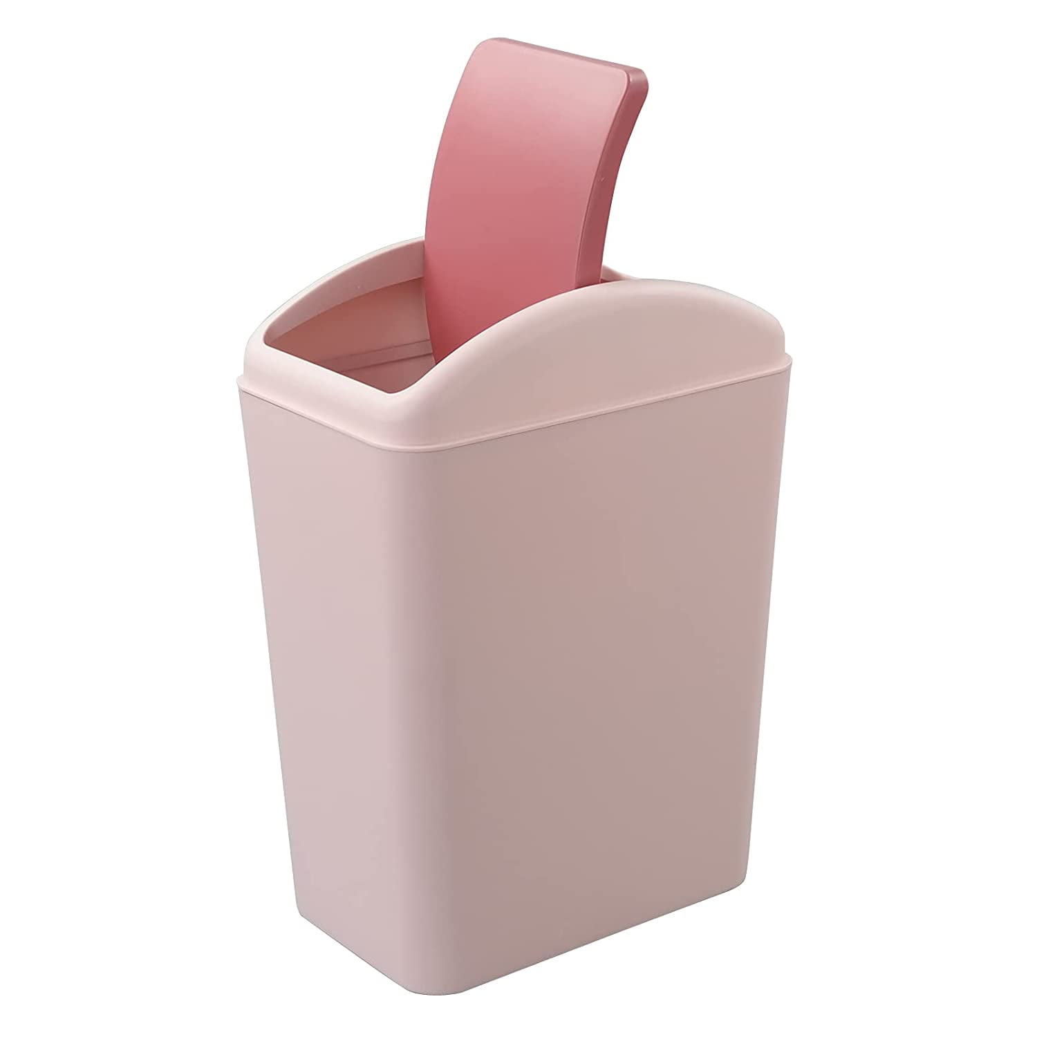 4.5 Gallon Small Plastic Trash Can, Swing Lid Waste Can, Pink - Walmart.com