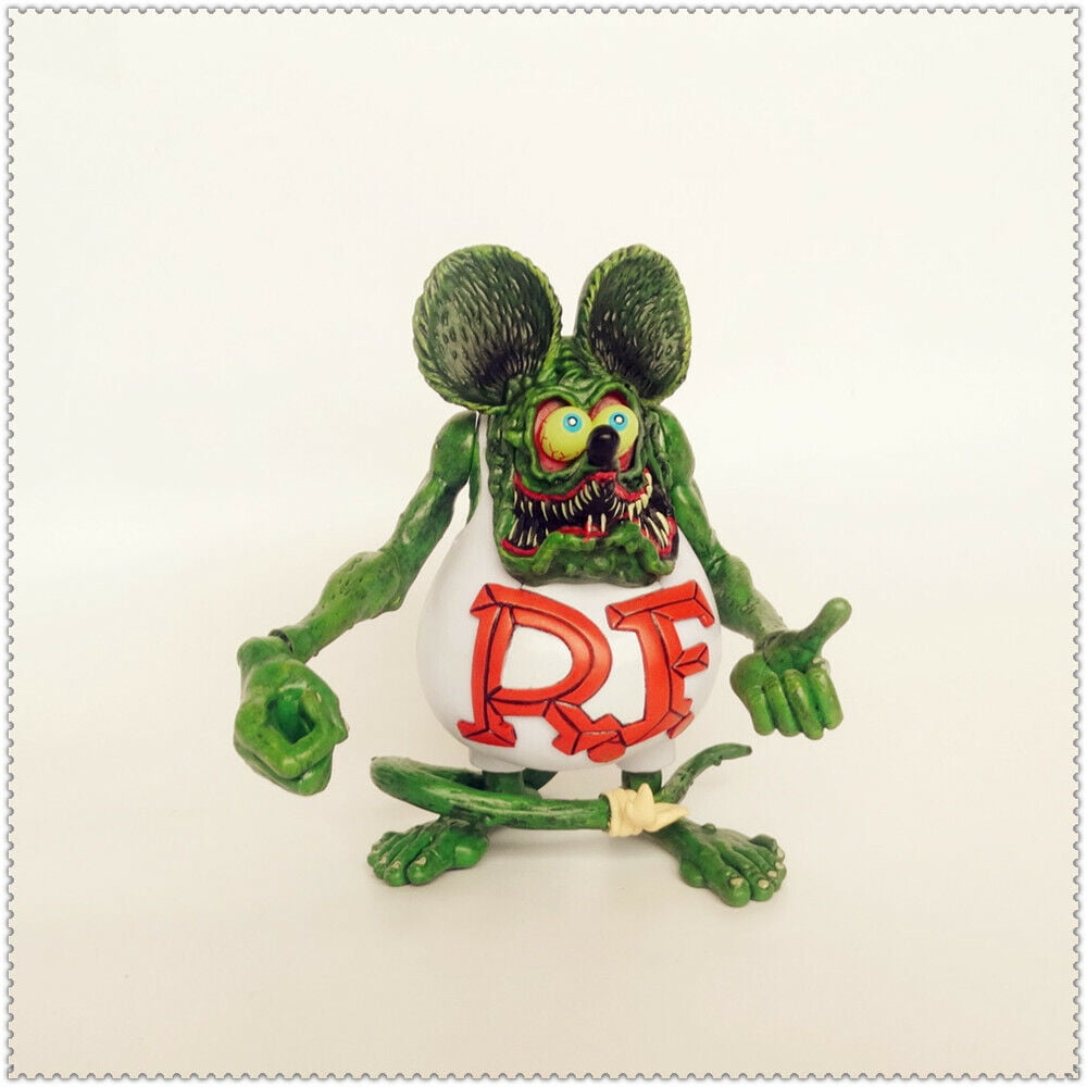 4.5" Green RatFink Ed Big Daddy Roth RF Action Figure Collect -12cm ...