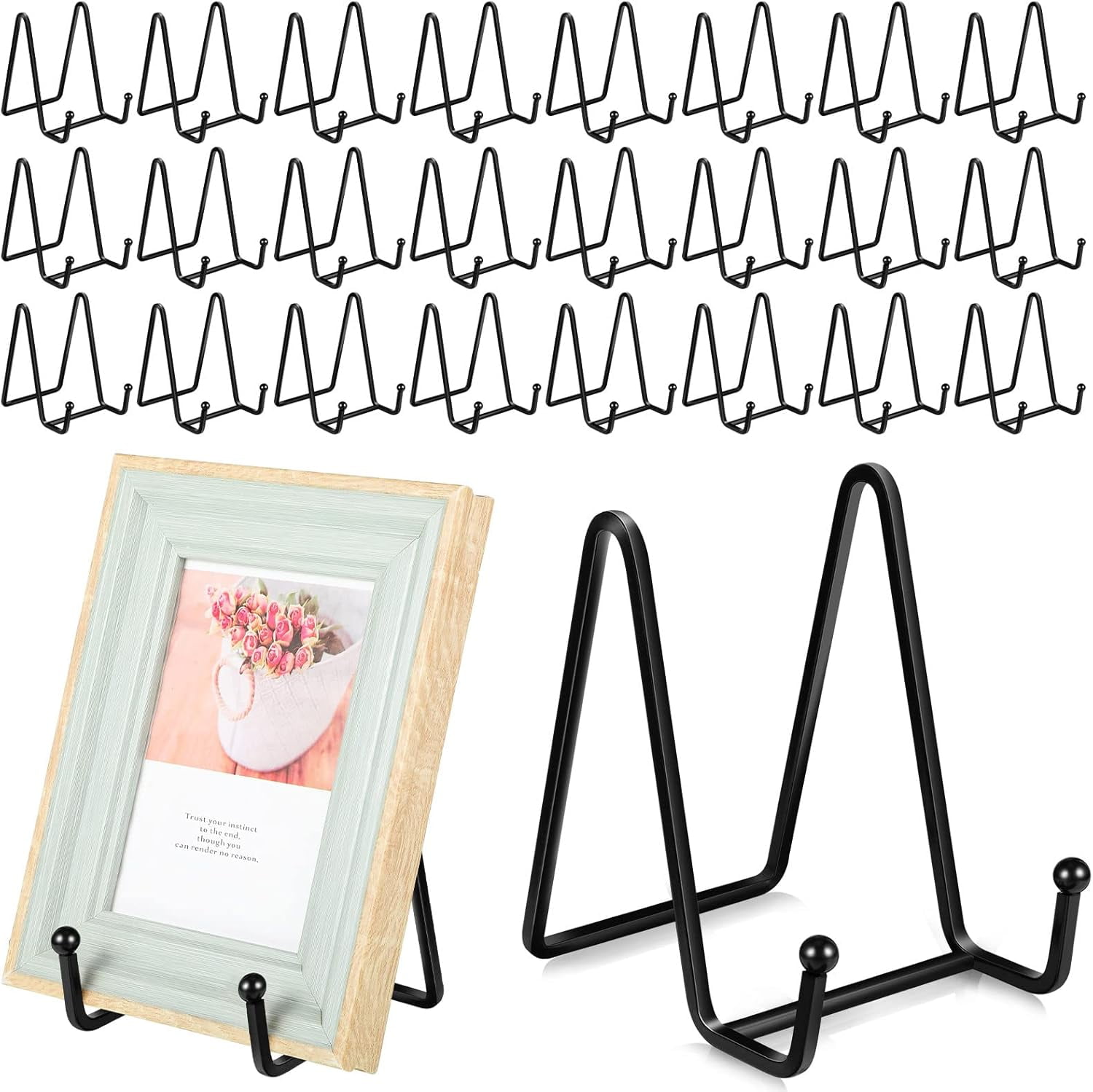 4.5 Inch Metal Iron Book Holder Plate Stands for Display Picture Frame ...