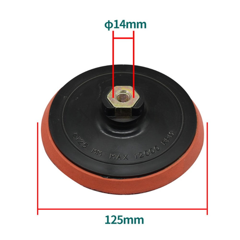 4.5 Inch Polishing Pad for Angle Grinder, Red Black Sanding Pad ...