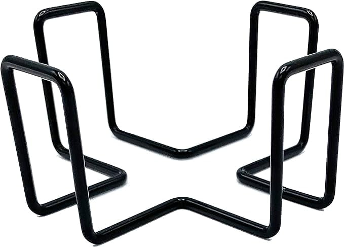 4.5 Inch Premium Black Iron Metal Coaster Holder for Both Round and ...