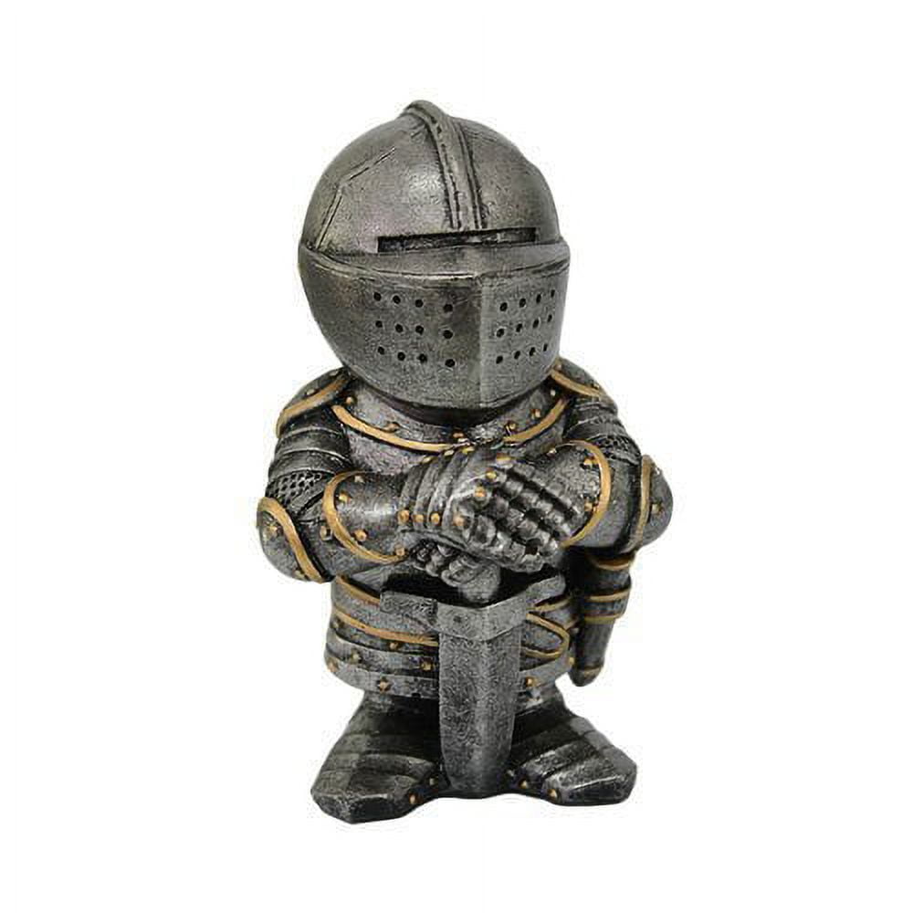 4.5 Inch Small Armored Medieval Knight with Sword Statue Figurine ...