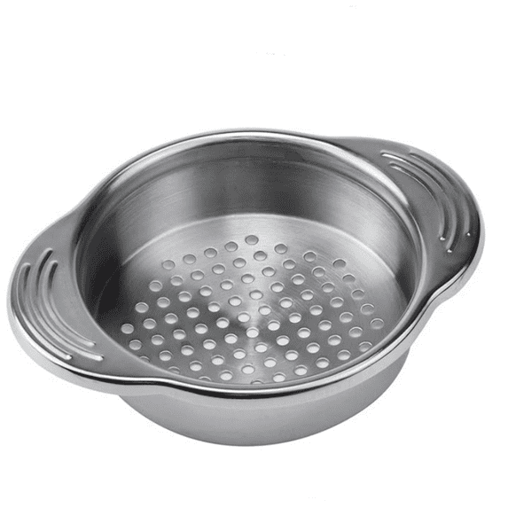 4.5- Inch Stainless Steel Strainer, Kitchen Colander for Straining ...