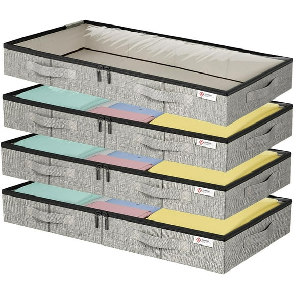 Shallow Underbed Storage Containers