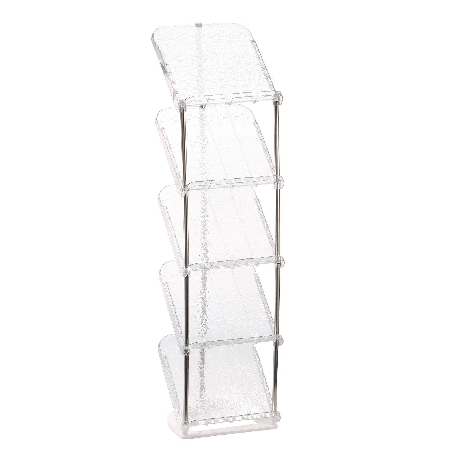 4 or 5 Layers Sloping Shoe Rack Narrow Shoe Shelf Vertical Shoe Stand ...