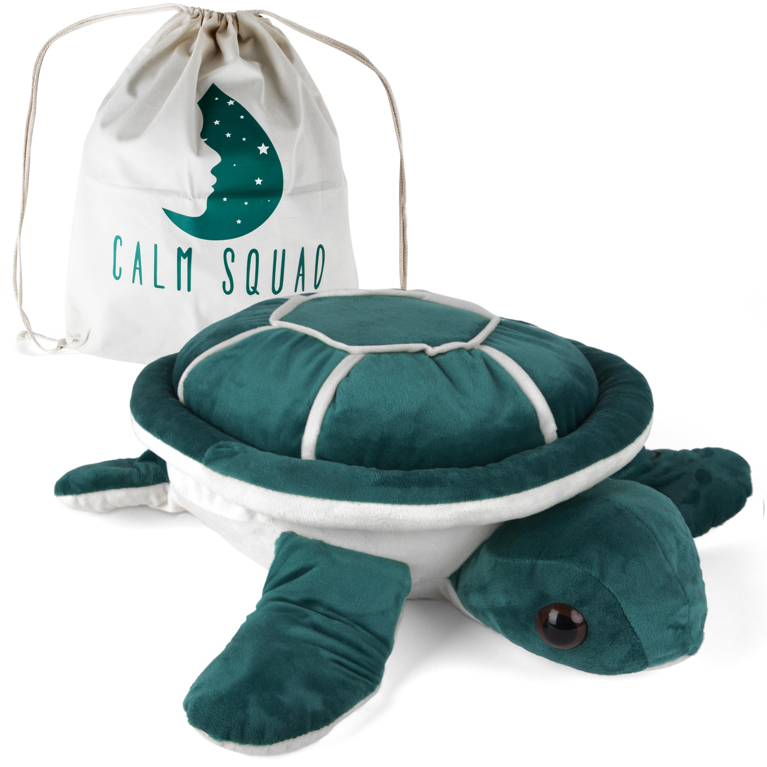 4.5 Lbs Lou The Turtle Weighted Stuffed Animal - Warm Weighted Plush ...