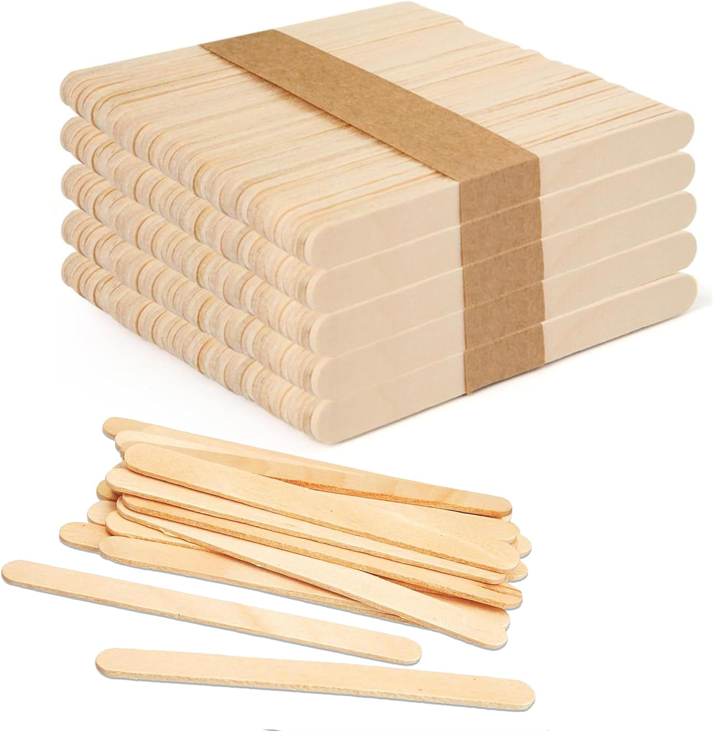 4.5" Natural Wooden Popsicle Craft Sticks - Package of 200ct ...