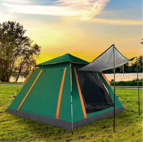 4-5 Person Camping Tent - Spacious 7x7ft Family Tent with Mosquito Net ...