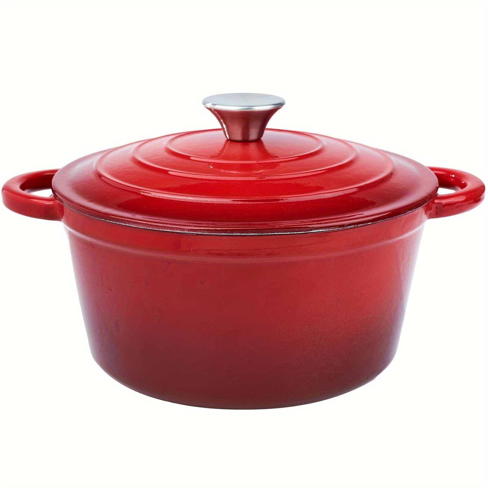 [4.5 Quart Cast Iron Dutch Oven] Pre-Seasoned Heavy-Duty 4.5 Quart ...
