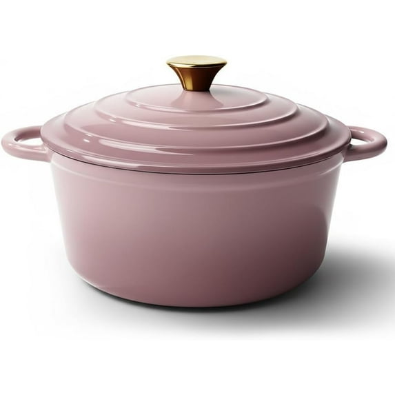 4.5 Quart Dutch Oven Pot with Lid, Non Enameled Cast Iron Dutch Oven ...