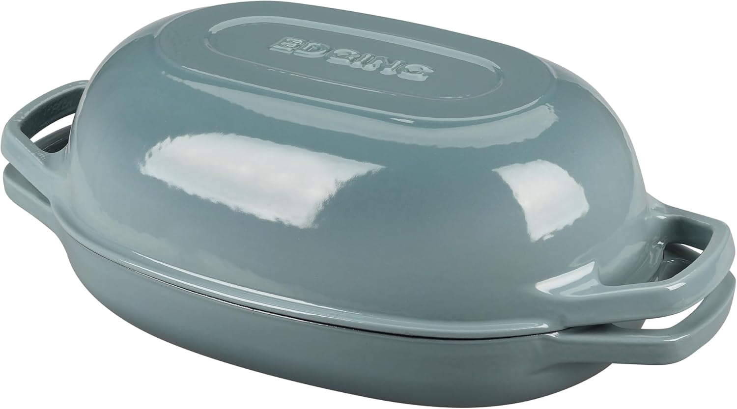 4.5 Quart Enameled Cast Iron Dutch Oven with Lid – Dual Handles Safe up ...