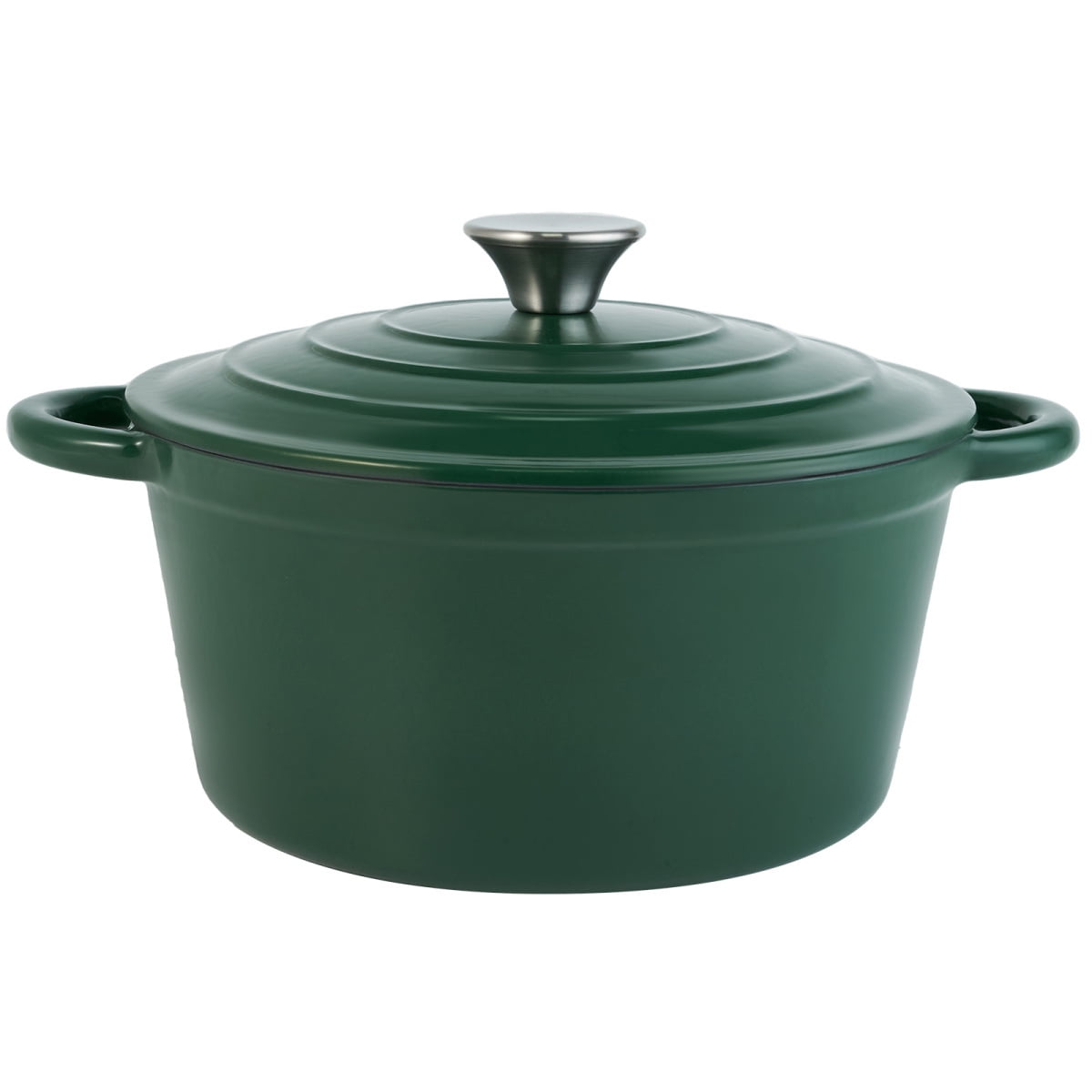 4.5 Quart Enameled Cast Iron Dutch Oven with Lid - Green Non Stick ...