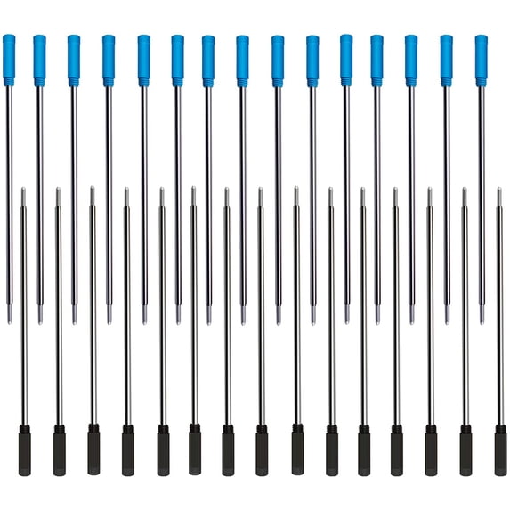 4.5” Replaceable Ballpoint Pen Refills, 30 Pack Smooth Writing ...
