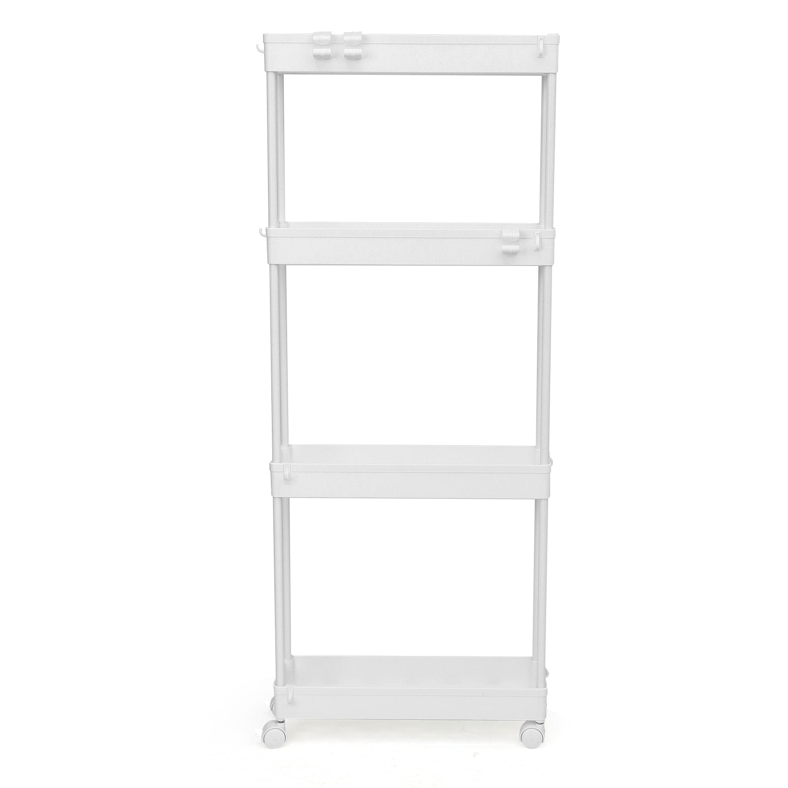4/5 Tier Slim Rolling Storage Cart Bathroom Organizer Mobile Shelving ...