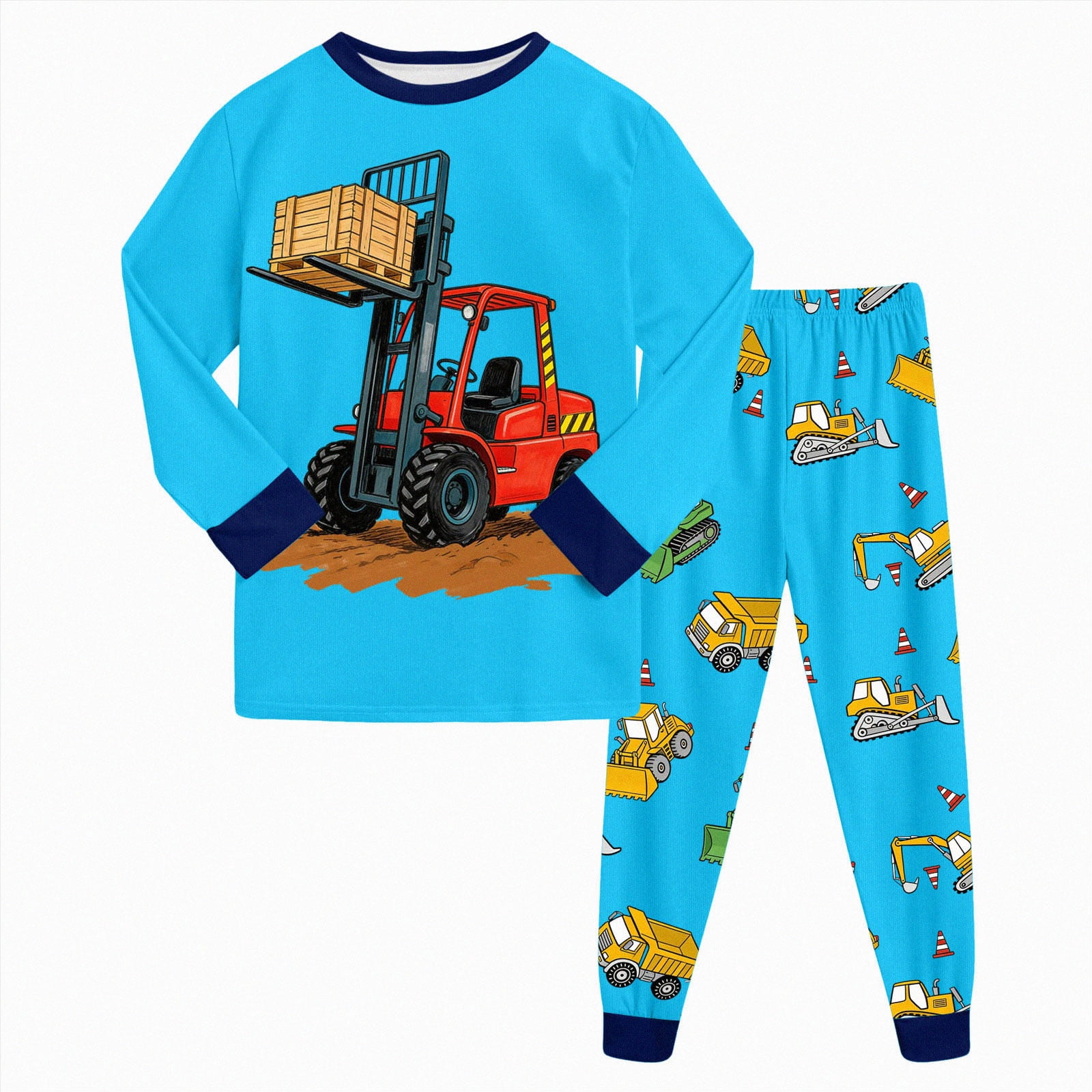 4-5 Years Toddler Baby Boy Clothing Sets Printed Long Sleeve Tops and ...