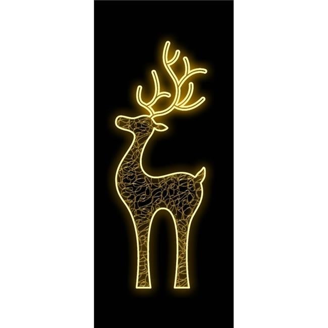4.5 ft. Deer Neon Flex Ground Mount, Warm White - Walmart.com