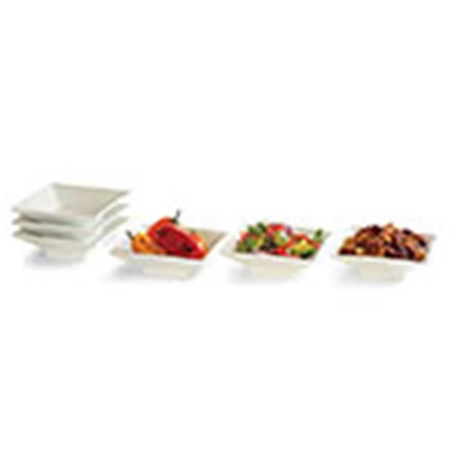 4.5 in. Square Porcelain Bowl, 6 Piece Set - Walmart.com