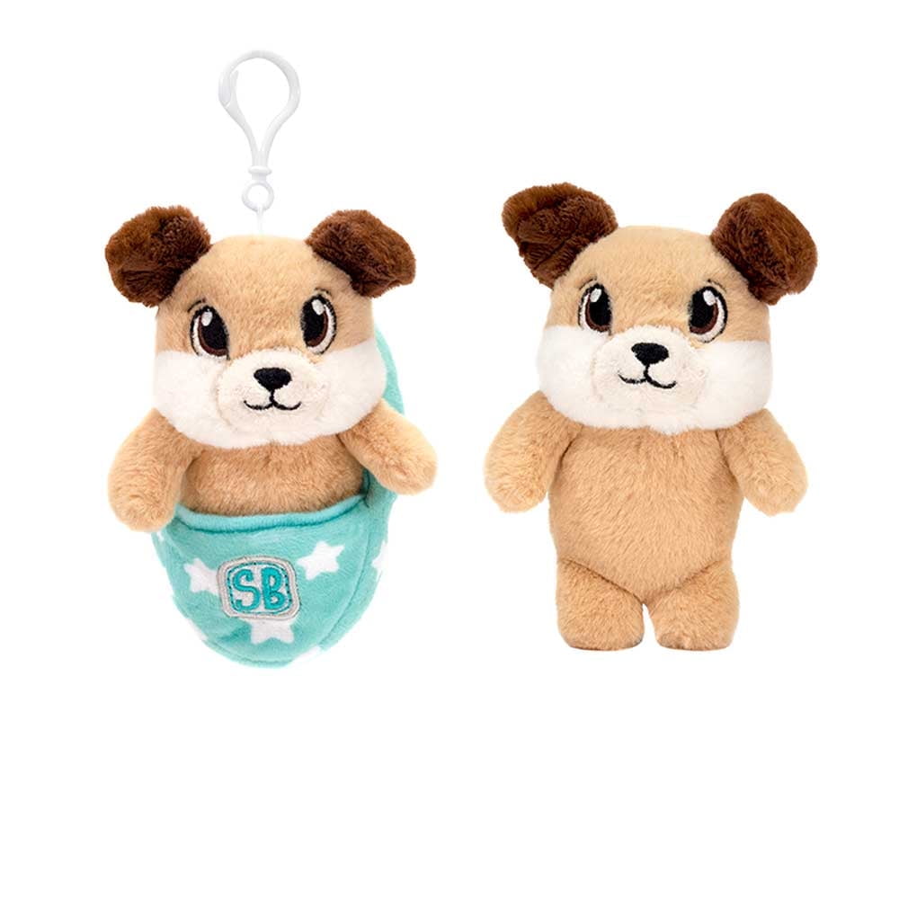 4.5 inch Dog Swaddle Babies Plush Toy Keychain – Soft & Fluffy Mini Dog ...