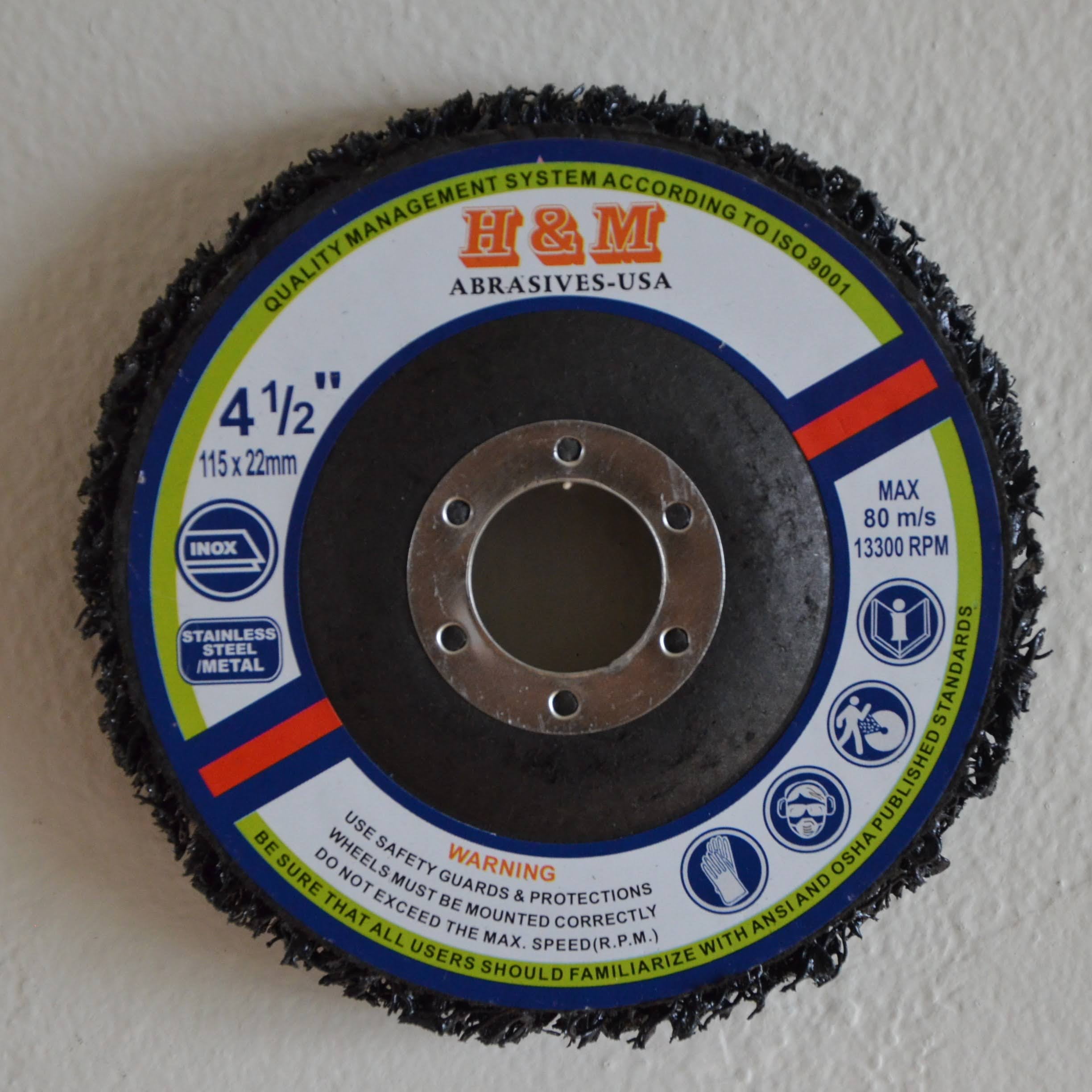 4.5 inch EASY STRIP & CLEAN DISC 4-1/2 x 7/8" TYPE 27 PAINT RUST for ...