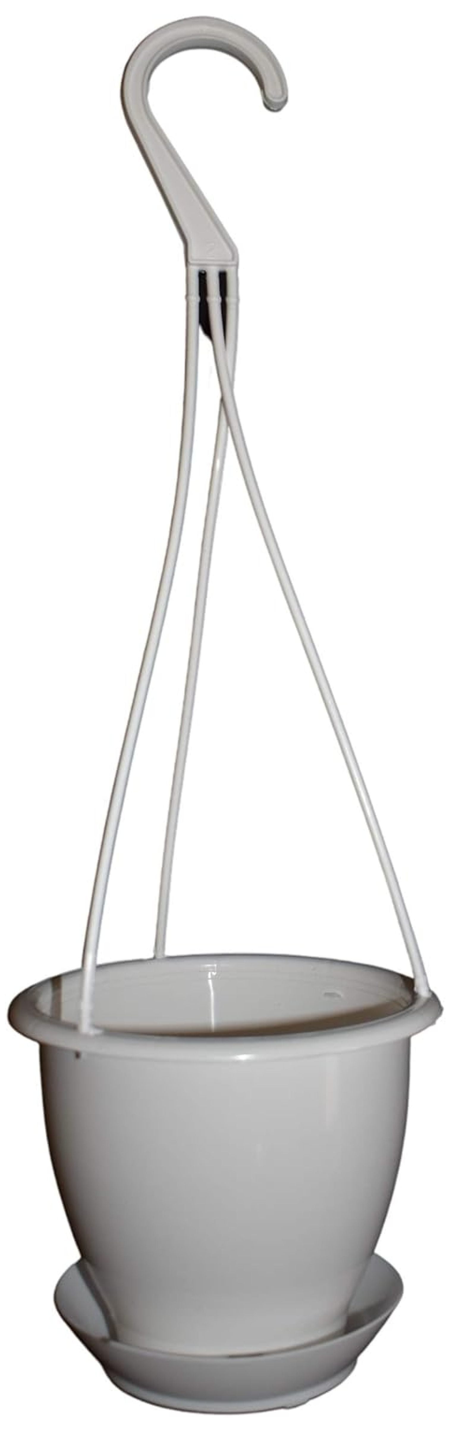 4.5 inch Mini White Plastic Hanging Basket by (5) - Walmart.com