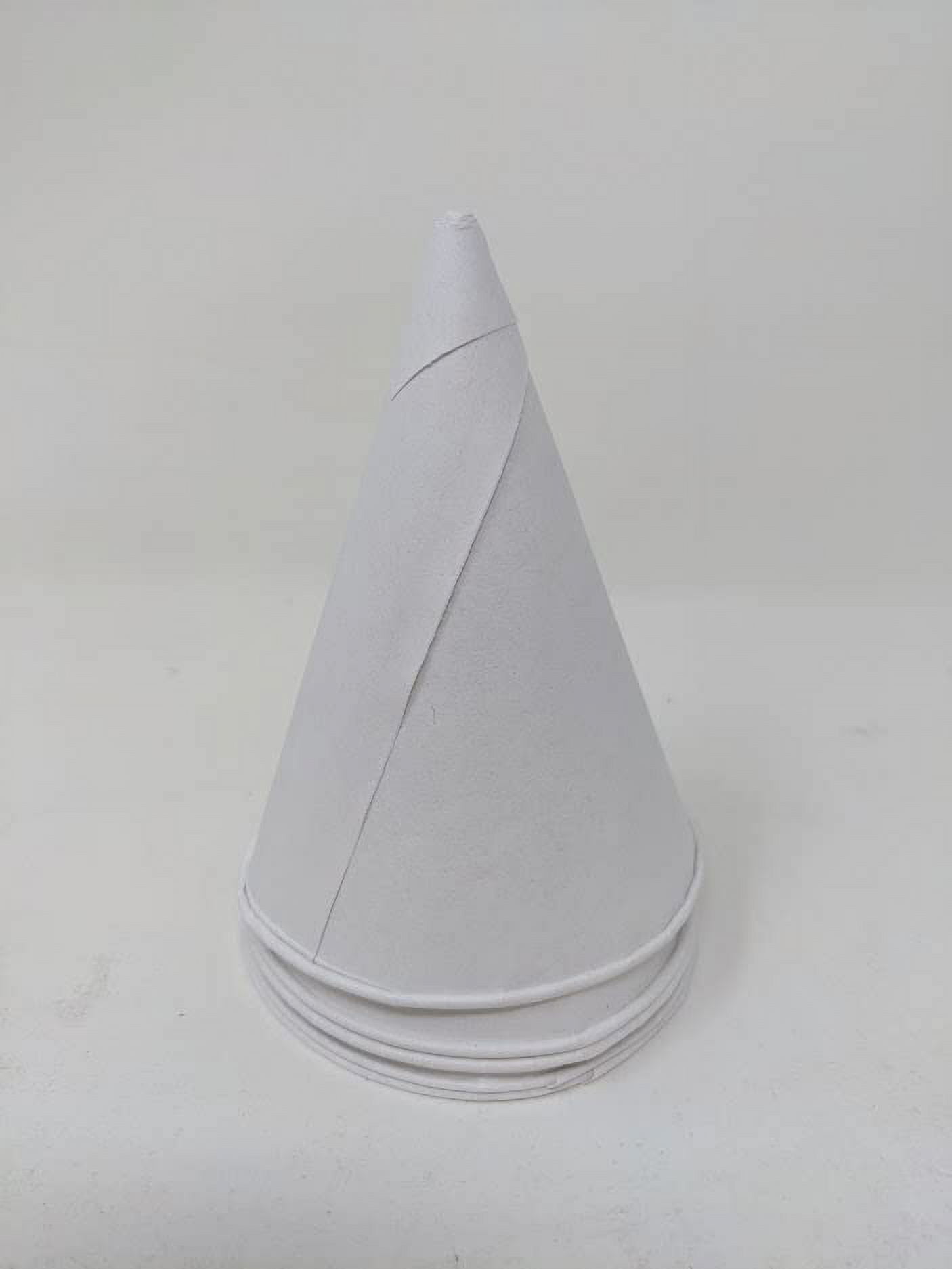 4.5 oz Rolled Rim Paper Cone Cup, YPCC-45, White | 5,000/Case - Walmart.com